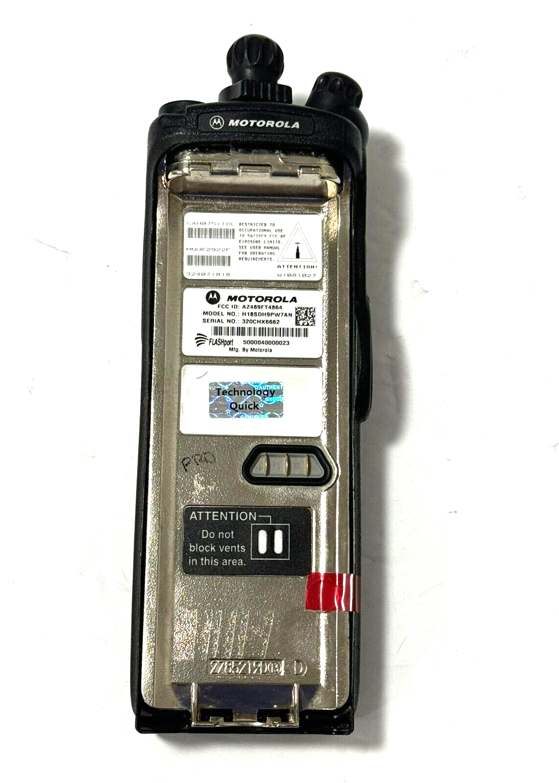 Motorola XTS 5000 Digital UHF 450 - 520MHz Model III Portable Radio ...