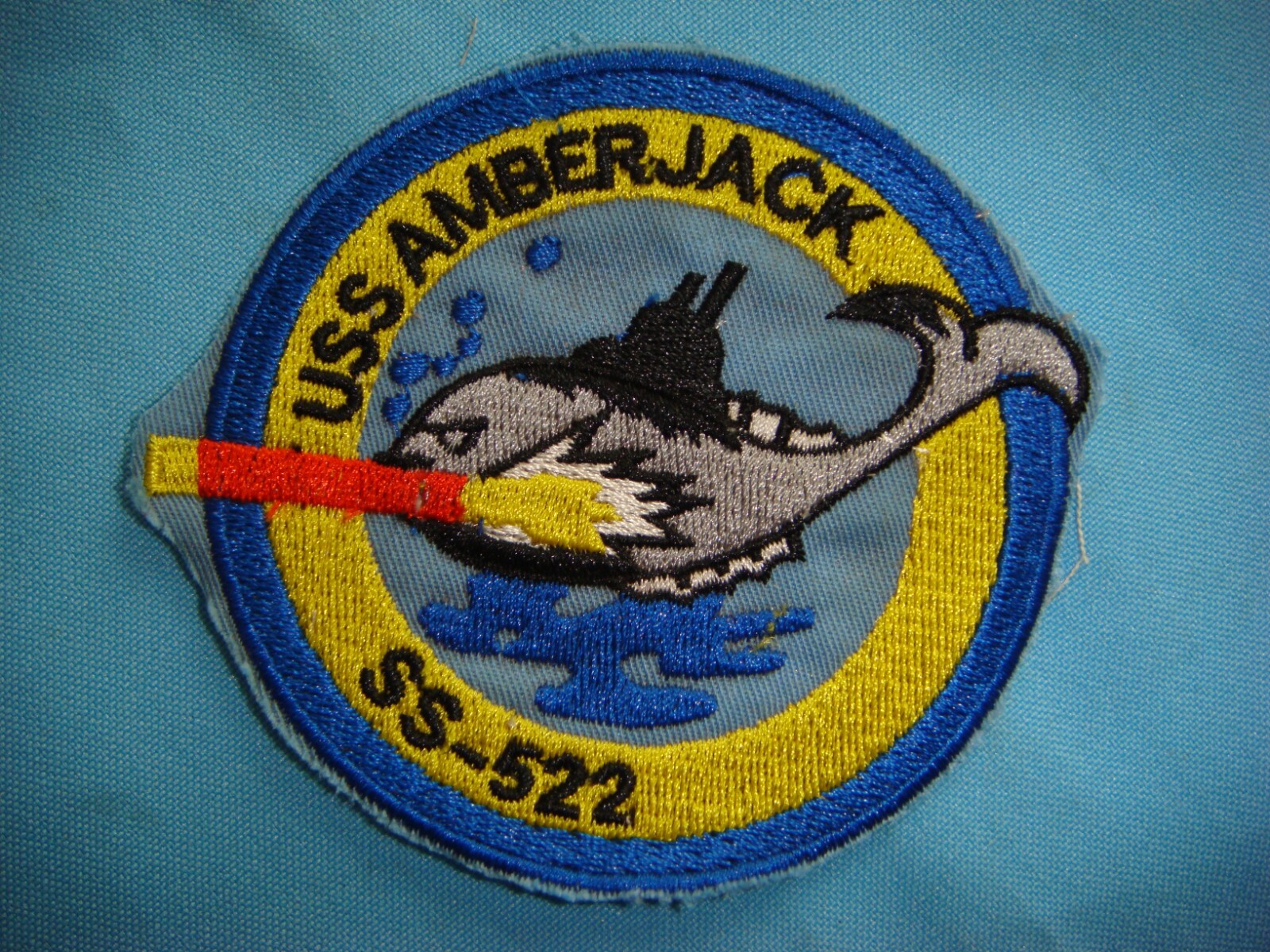 PATCH US NAVY USS AMBER JACK SS-522 SUBMARINE | eBay