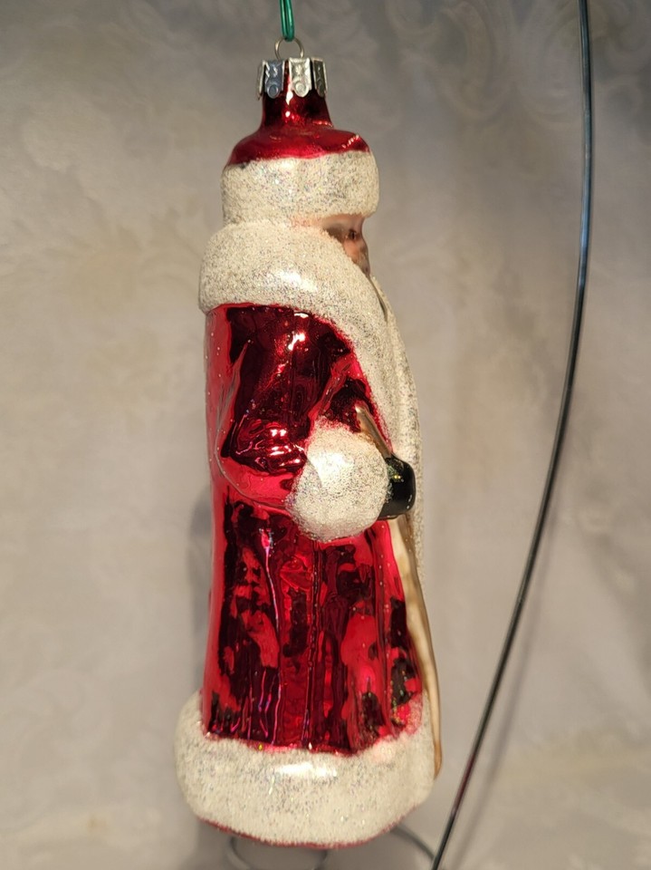 Vintage 1991 Christopher Radko, "Russian Santa - red" ornament. SIGNED ...