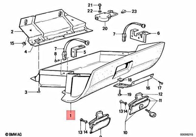 Genuine BMW M3 E30 316 316i 318i 318is 320i 320is 323i Glove Box ...