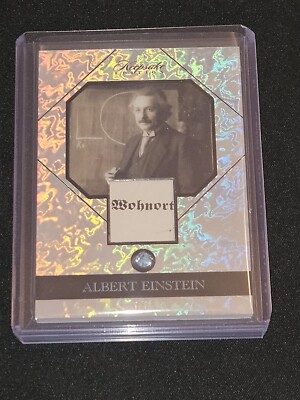 2023 Super Break Keepsake Edition Albert Einstein Gem + Relic 1/1 RARE | eBay