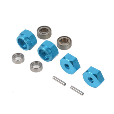 4PCS Alu 12mm Hex Wheels Rims Hub Adapter Upgrades for Tamiya DT-02 ...