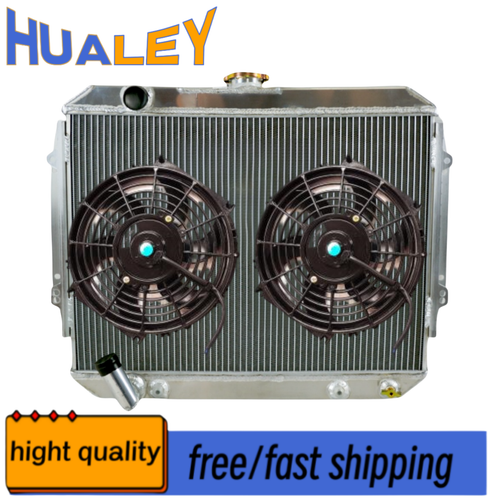 2 Row Aluminum Radiator+FAN For Mitsubishi TRITON 3.0L ME MF MG MH MJ ...