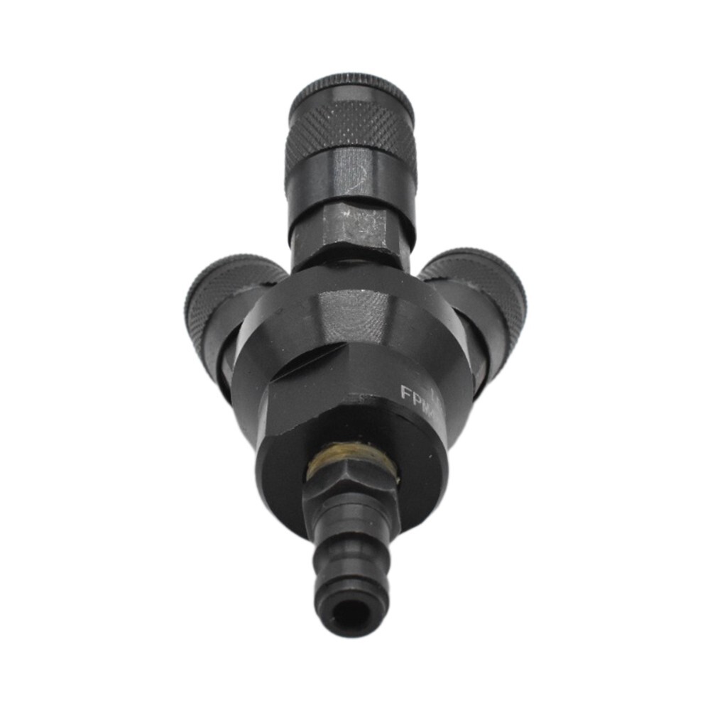 FPM44-KA4 Aluminum Round Manifold with Three 1/4 Inch Steel Automotive ...