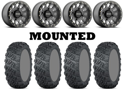 Kit 4 ITP Versa Cross Tires 32x10-15 on Method 401 Beadlock Titanium ...