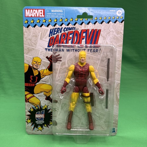 Marvel Legends Unlimited Retro Card Yellow Daredevil 6" Action Figure ...