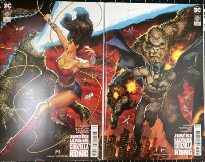 JUSTICE LEAGUE VS GODZILLA VS KONG 2 NAKAYAMA CONNECTING SET NM | eBay