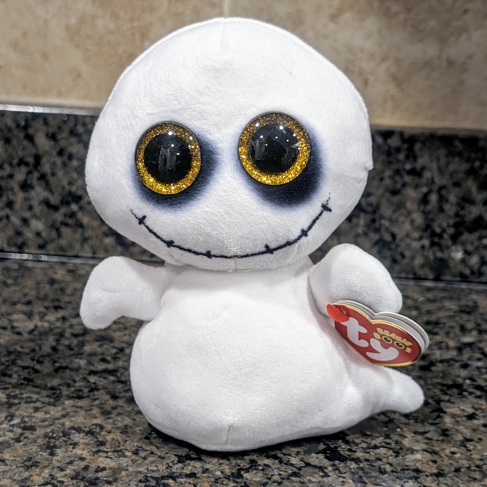 Ty Beanie Boos 36236 Spike The White Ghost Halloween Boo Regular for ...