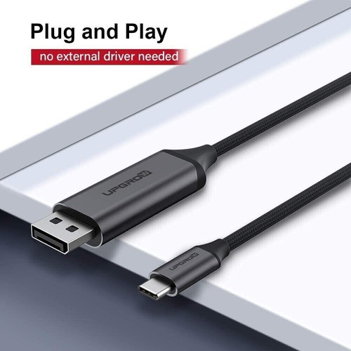 Upgrow USB C to DisplayPort Cable 4K@60Hz 6FT for Home Office USB C to ...