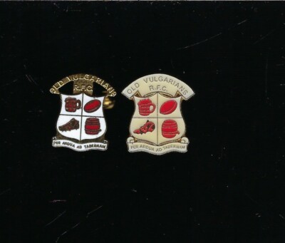 2 x Old Vulgarians Rugby Football Club Pins | eBay Australia