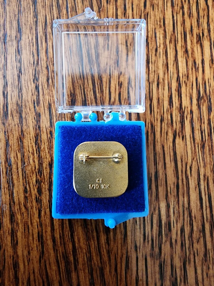 US Post Office 35 Year Service Award 1/10 10k Gold Pin USPS Pinback ...