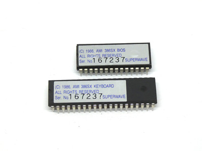 AMI BIOS Chip 386 AND Keyboard Encoder CHIP | eBay