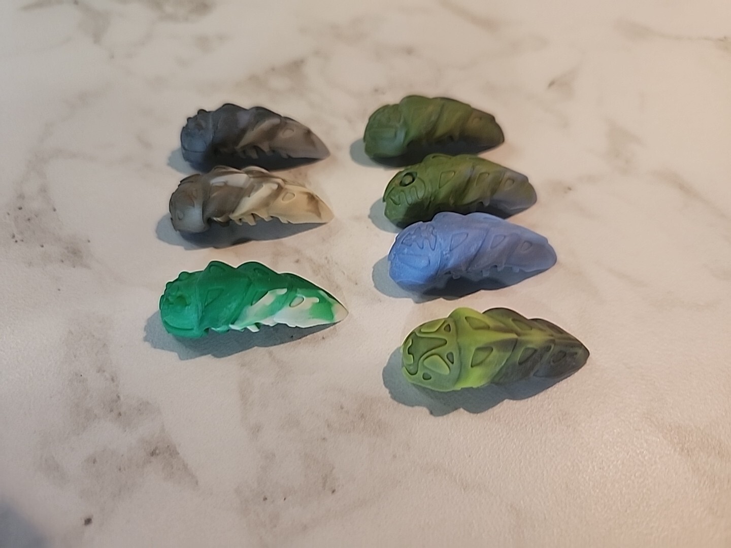 Lego Bionicle lot of 7 Rahkshi Kraata 8580 Various colors & stages Like ...