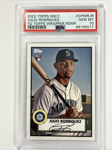 2022 Topps Nscc 1952 Topps Wrapper Redemption Julio Rodriguez RC SSP ...