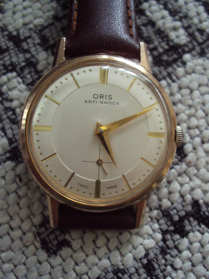 Vintage Mens Oris Gold Plated Hand Wind With Sub Seconds Watch ...
