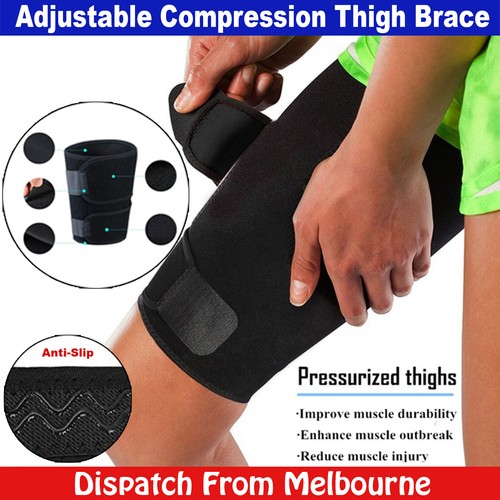 Thigh Leg Support Hamstring Quadriceps Wrap Groin Quad Brace ...