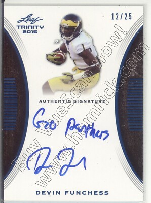 devin funchess rc rookie draft auto autograph michigan wolverines ...