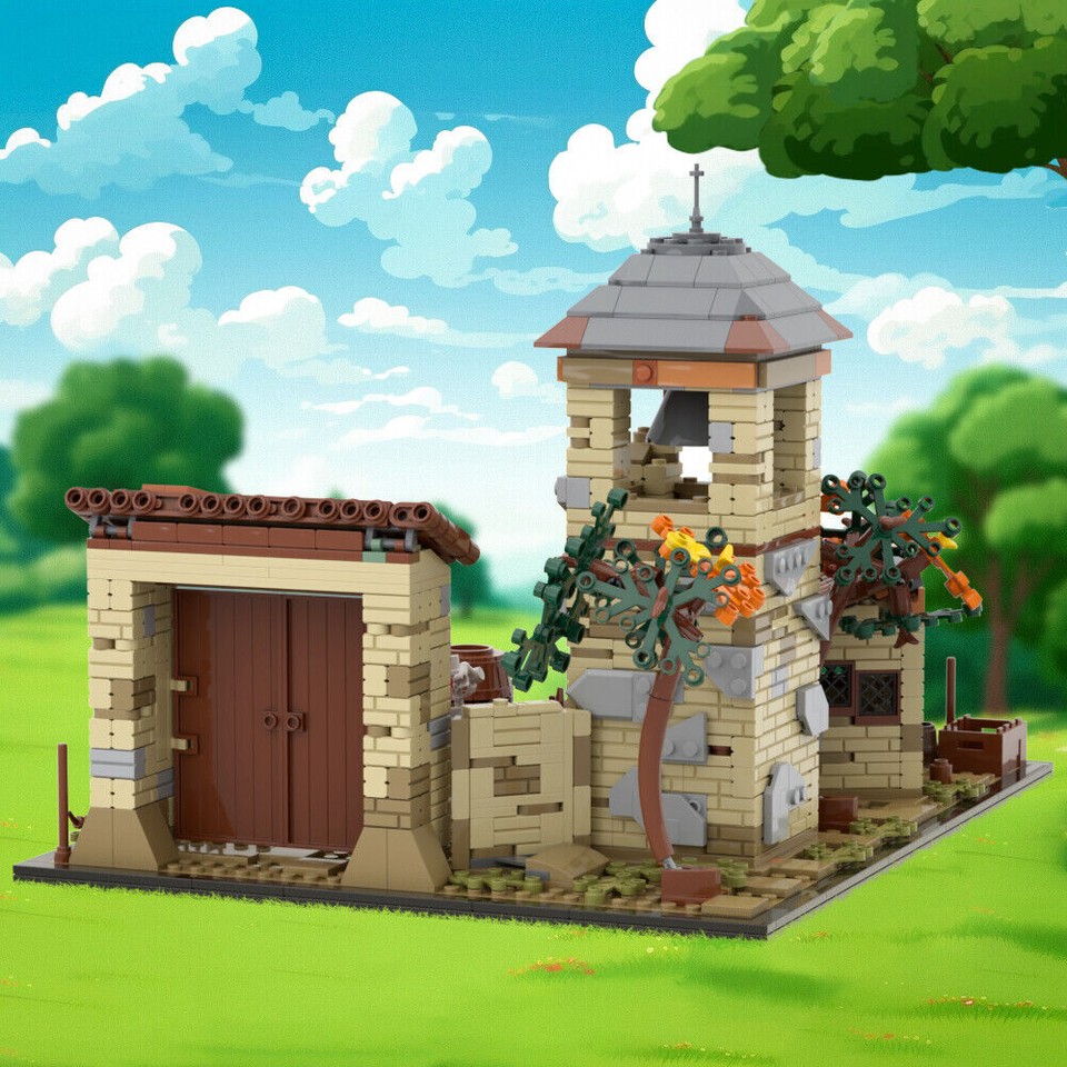 Horror Village MOC Building Blocks Set, Spooky House Model Bricks ...