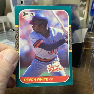 1987 Donruss The Rookies 8 Devon White California Angels Baseball Card ...
