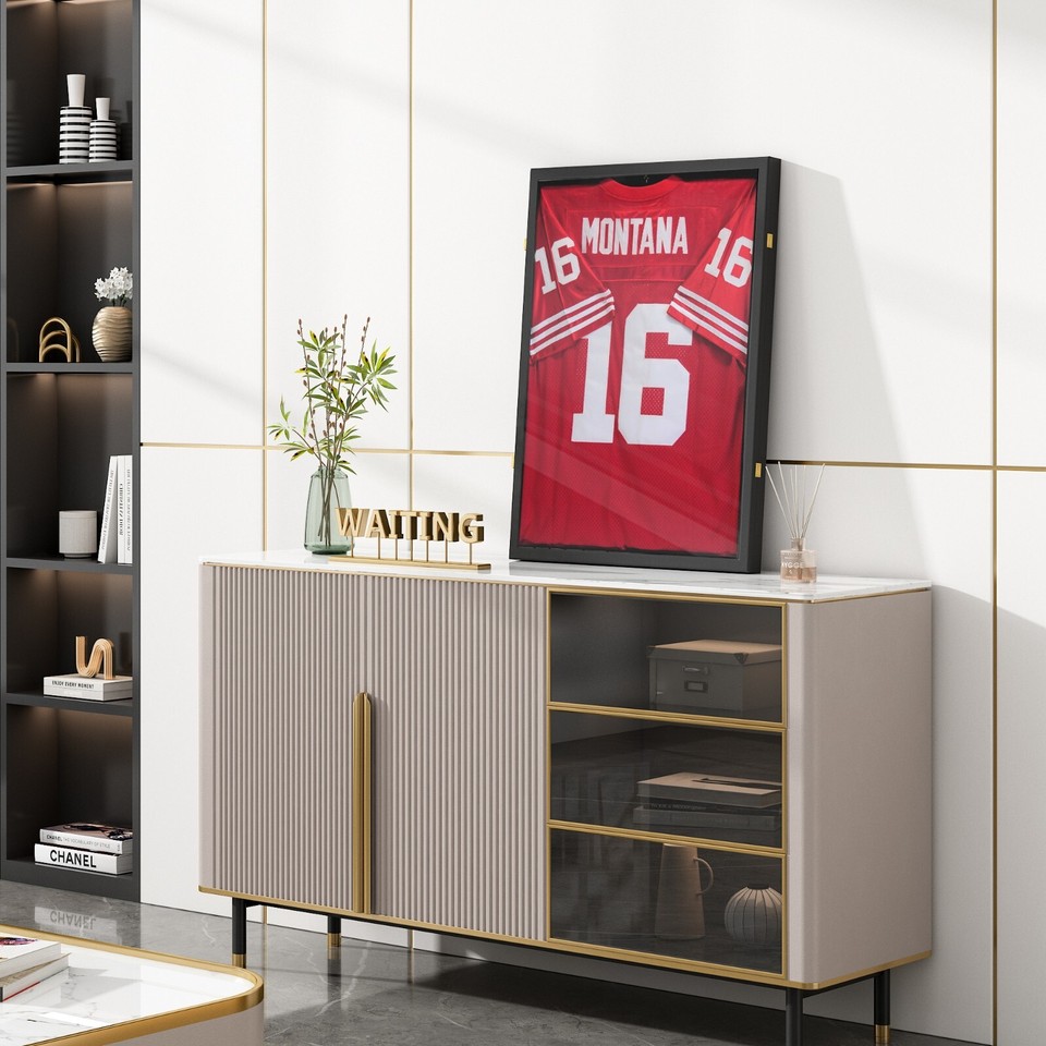 Jersey Display Case Frame Shadow Rack Box Exquisite Lockable with ...