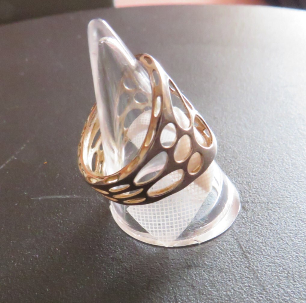 925 Sterling Silver Wide Holes Ring Size Q | eBay UK