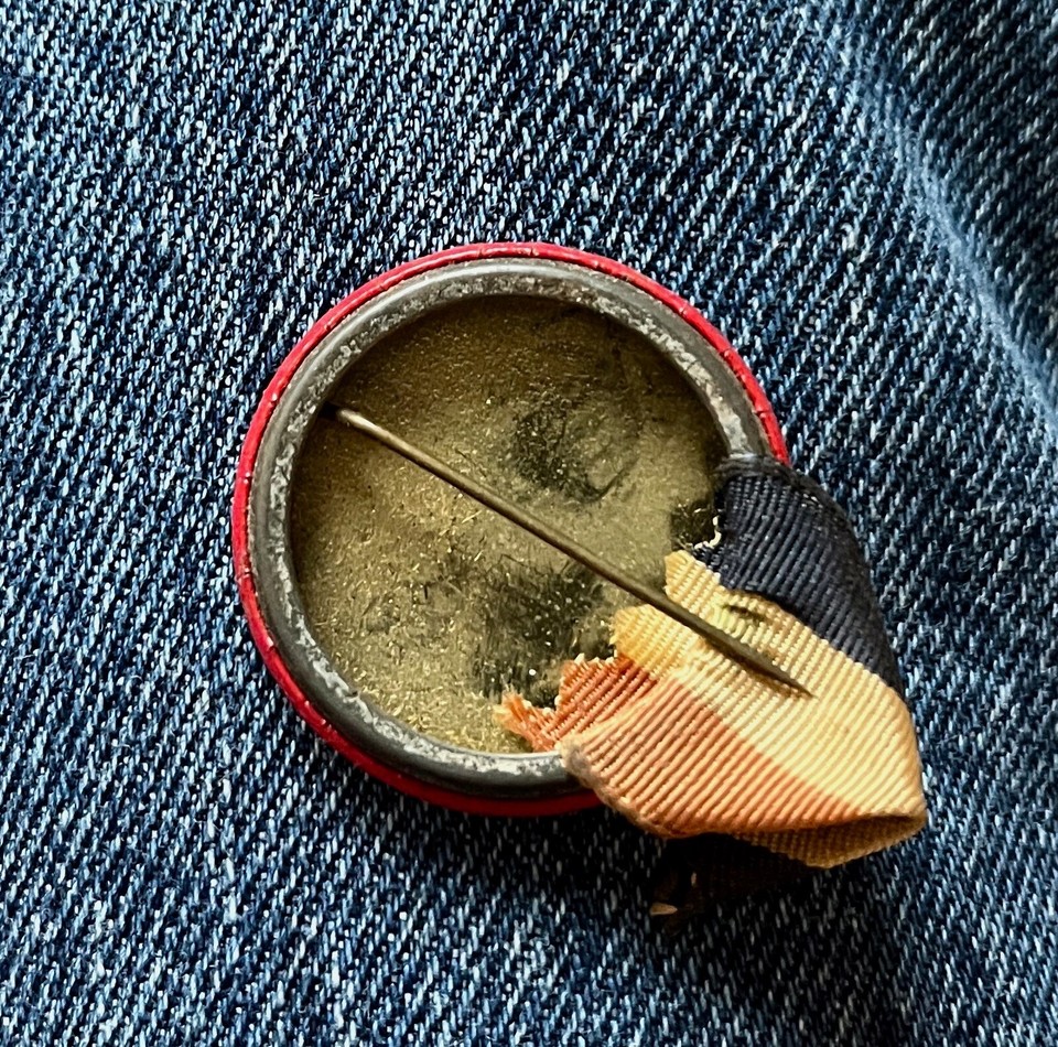 1940's WWII Welcome Home Buddy 1 1/4" Celluloid Cause Pinback W/Ribbon ...