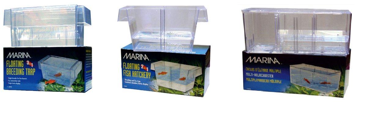 Marina Breeding & Fry Trap Aquarium Livebearer Fish Breeder & Isolation ...