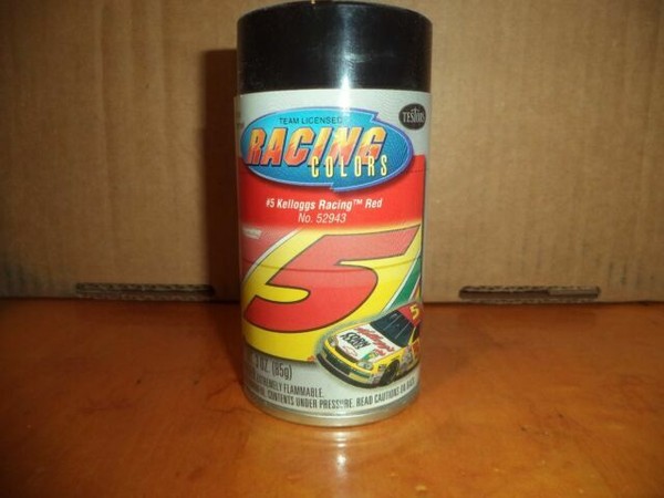 Testors Racing Colors #5 Kellogs Red Spray Paint NASCAR Hobby Model ...
