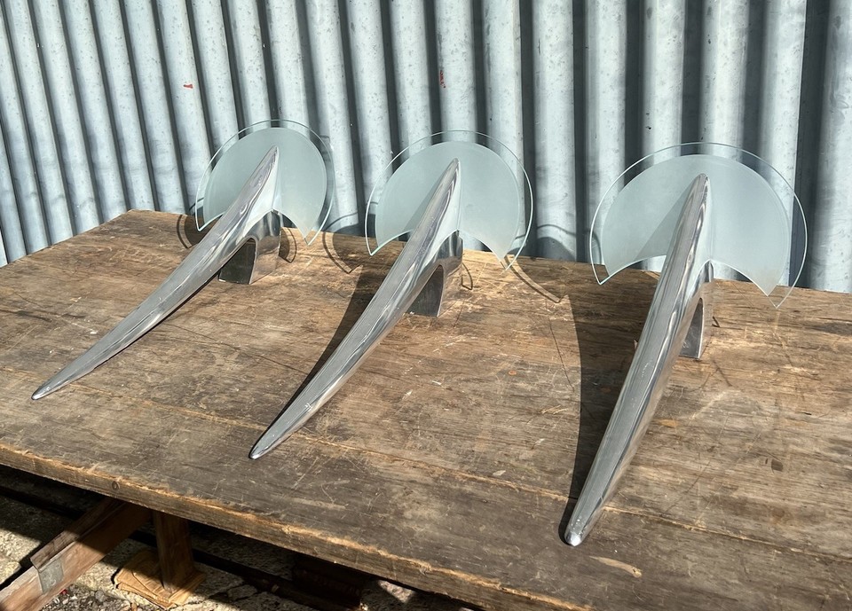 Vintage 80s Alien Wall Lights By Joan Auge For Taller Uno Sconces Lamps ...