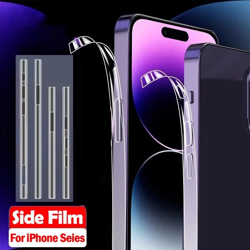 Hydrogel Side Protective Film For iPhone 17 Pro Max 16e 15 14 Border ...