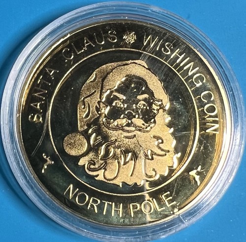 Santa Claus 🎄 Lot of 5 Christmas Wishing Coins Tokens | eBay