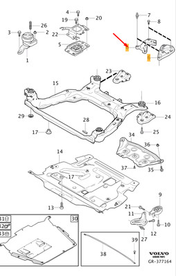 VOLVO V60 MK1 Mounting Gearbox Attachment 31262712 NEW GENUINE | eBay
