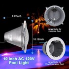 SH101300 10inch Led Pool Lights for Inground Pools, 100FT LED Pool ...