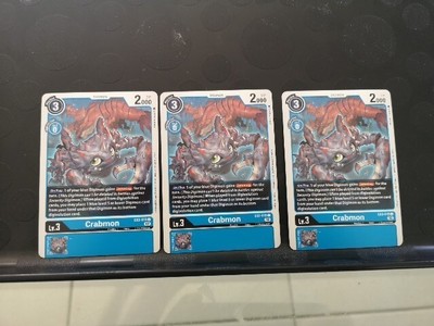 Crabmon *3 Carte Digimon Ex3-015 | eBay