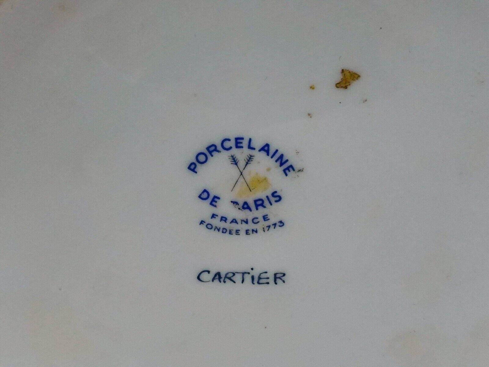 Cartier Porcelaine De Paris France Hand Painted Large Ginger Jar Vase ...