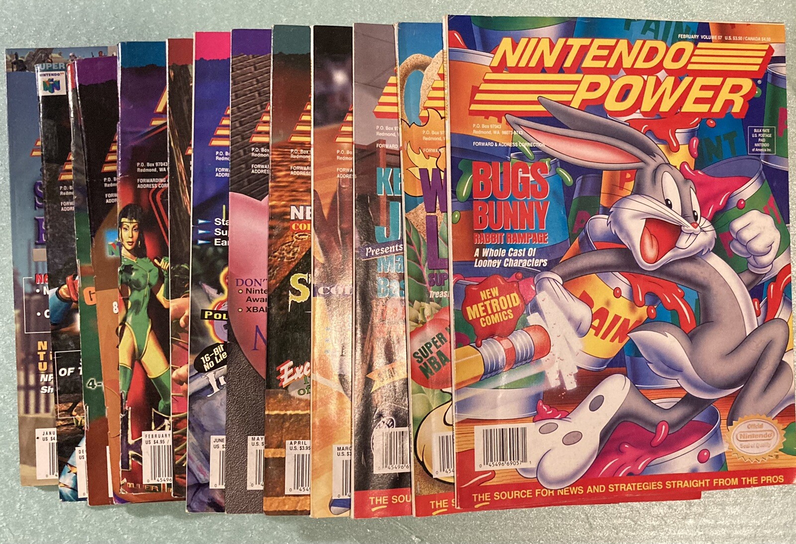 Nintendo Power 57,58,59,70,71,72,73,78,79,81,82,84,91,92 + Super ...