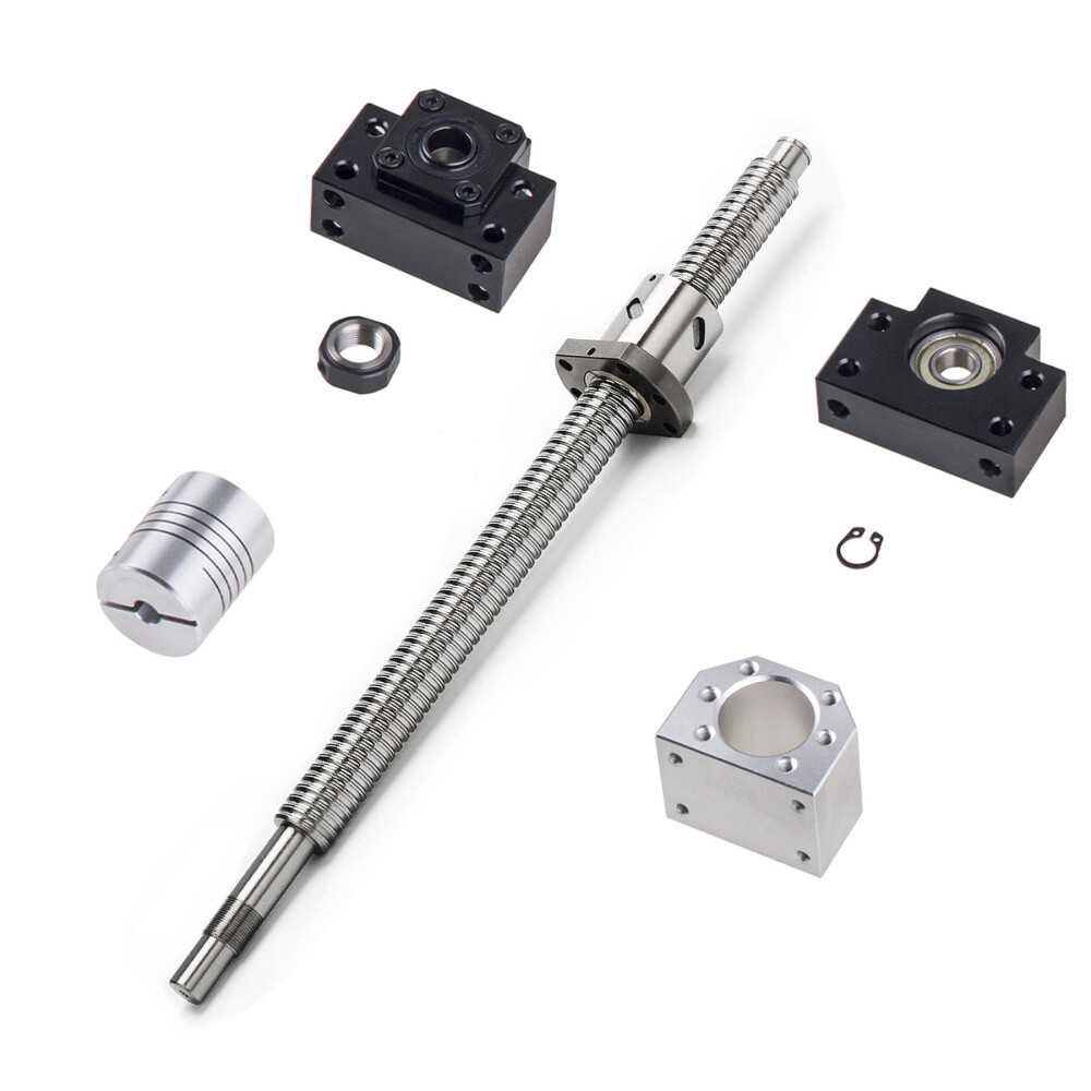 HGR20 Linear Guide Rail HGH20CA Block SFU1605 Ball Screw BF12/BK12 CNC ...