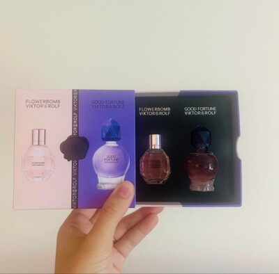 Viktor&Rolf Mini Good Fortune & Flowerbomb Perfume Set ~ New In Box | eBay
