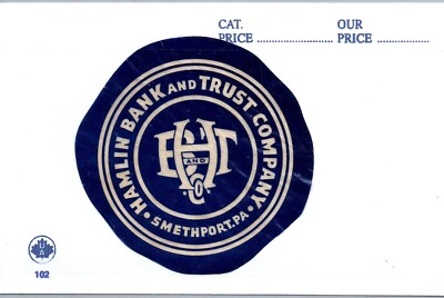 VINTAGE BANK SECURITY SEAL - HAMLIN BANK AND TRUST COMPANY OF SMETHPORT ...