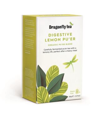 Dragonfly Tea Organic Digestive Lemon Pu'er - 20 Sachets | eBay UK