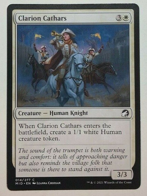 MTG Clarion Cathars Innistrad: Midnight Hunt 014/277 Common | eBay