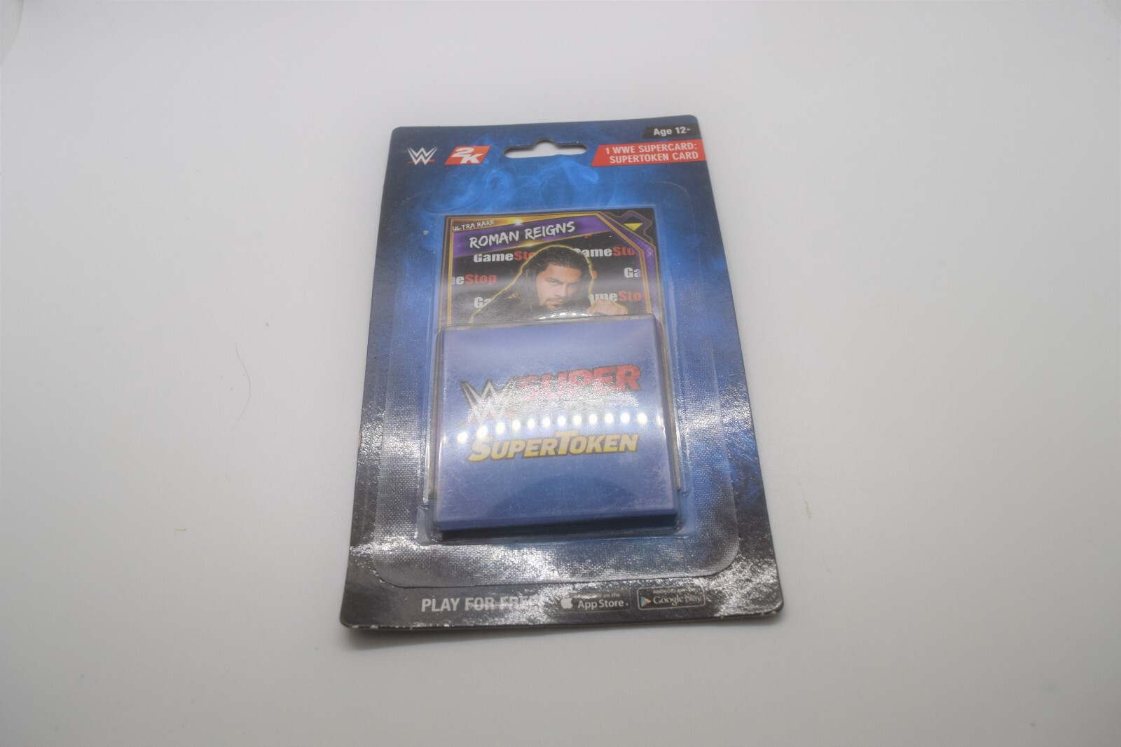 WWE Supercard ROMAN REIGNS QR Code NIB Ultra Rare Super Token WWF ...