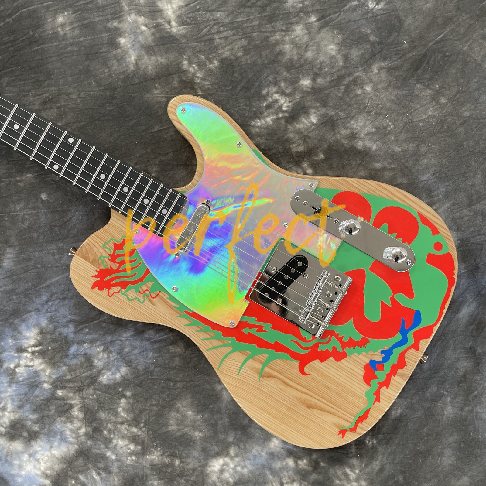 Custom Jimmy Page TL 6 Strings Electric Guitar Ash Body Maple Neck SS ...