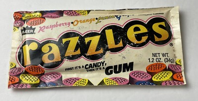 1980's FLEER RAZZLES Candy full package wrapper vintage | eBay