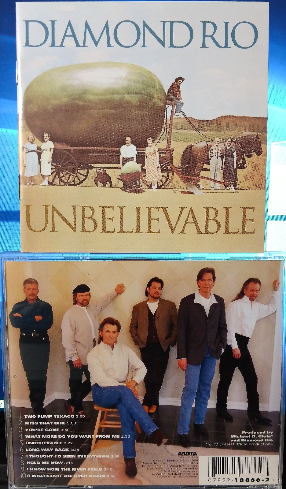 Diamond Rio - Unbelievable (CD, 1998, Arista Records, USA) 78221886628 ...