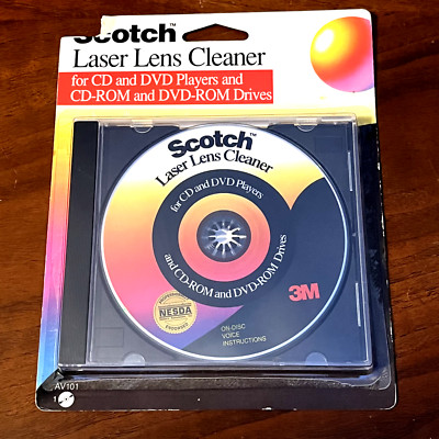 Scotch 3M Laser Lens Cleaner For CD & DVD Players/CD & DVD-ROM Drives ...