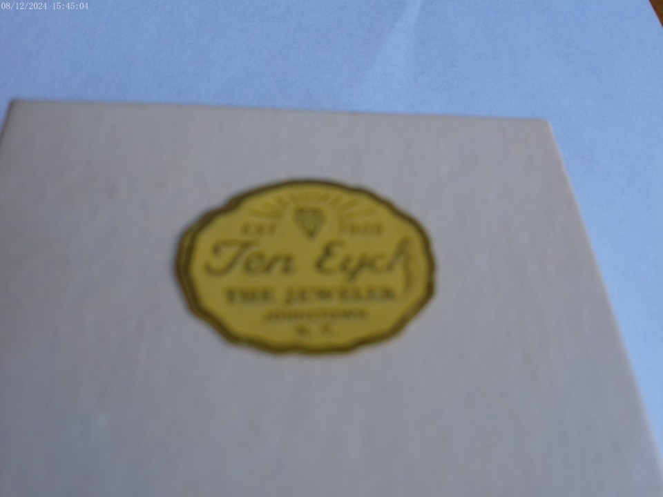 Vintage Johnstown NY EMPTY Ten Eyck Jewelry Store Box Small Jewelers ...