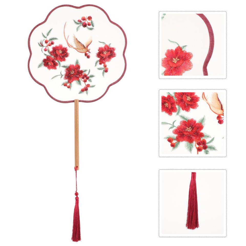 Chinese Fan Embroidered Hand Foldable Folding //hand Classical Dance ...