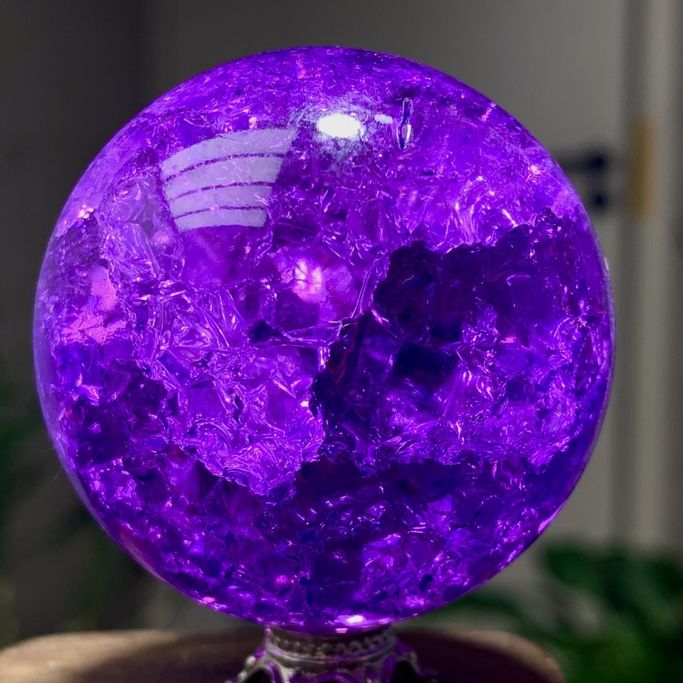 150G Natural Titanium Rainbow Quartz sphere Crystal ball Healing | eBay UK