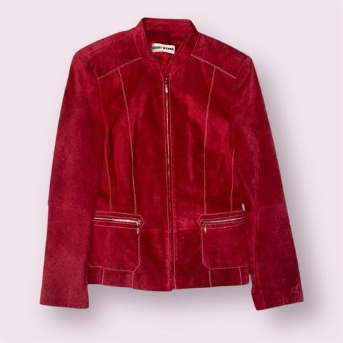 Gerry Weber Woman’s Red Suede Jacket. Size 10. Brand New | eBay